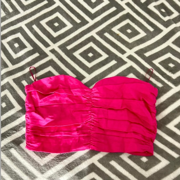 Zara | Tops | Hot Pink Zara Tube Top | Poshmark